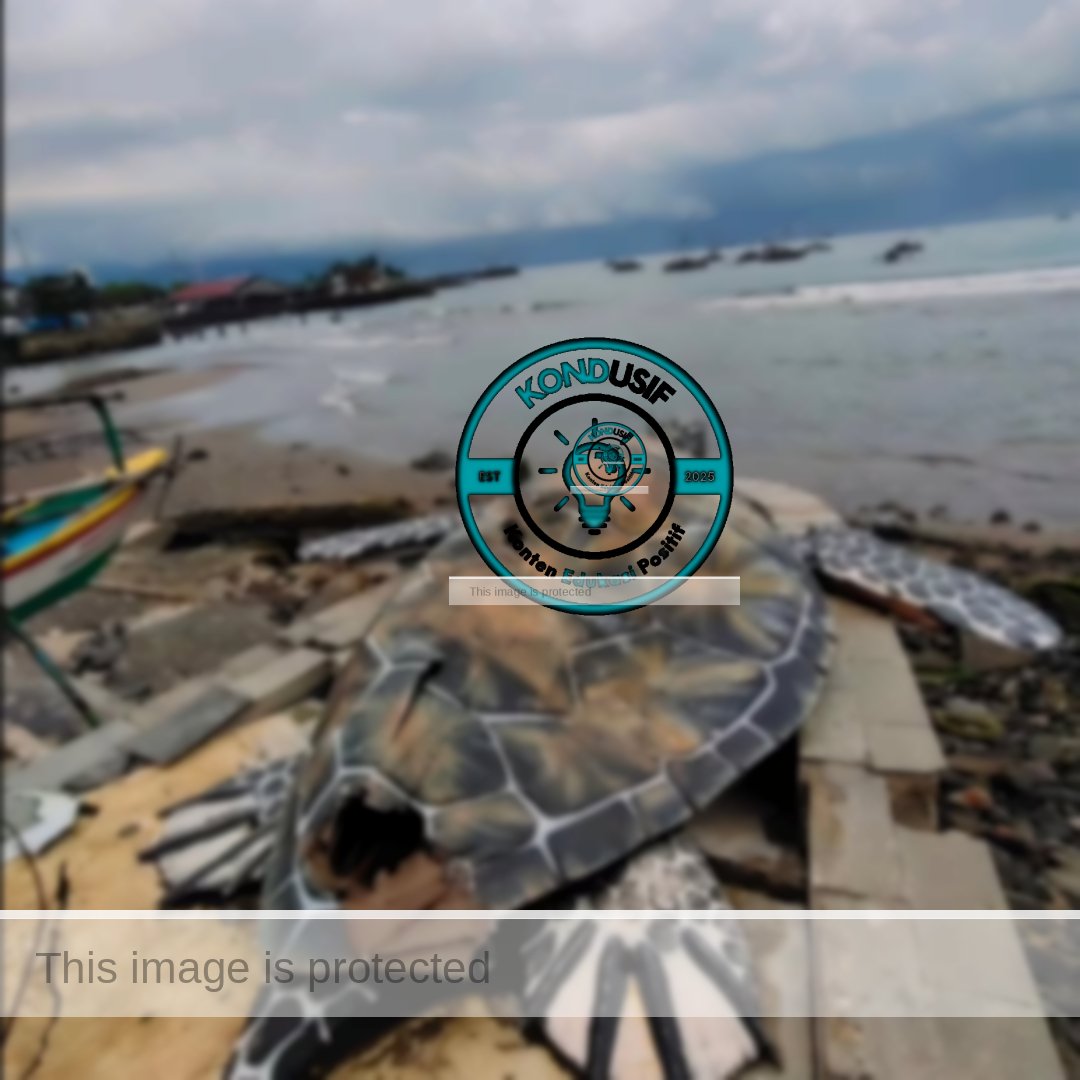 Patung Kura-kura di Alun-alun Gado Bangkong Jadi Sorotan